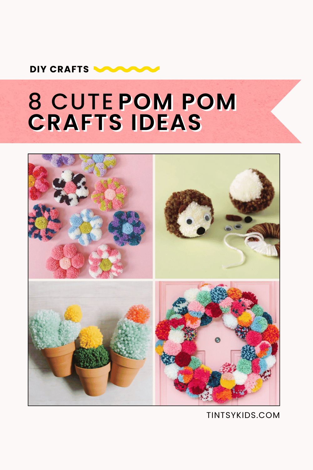 8 Cute Pom Pom Craft Ideas To Make - Tintsy Kids - Free Printables ...